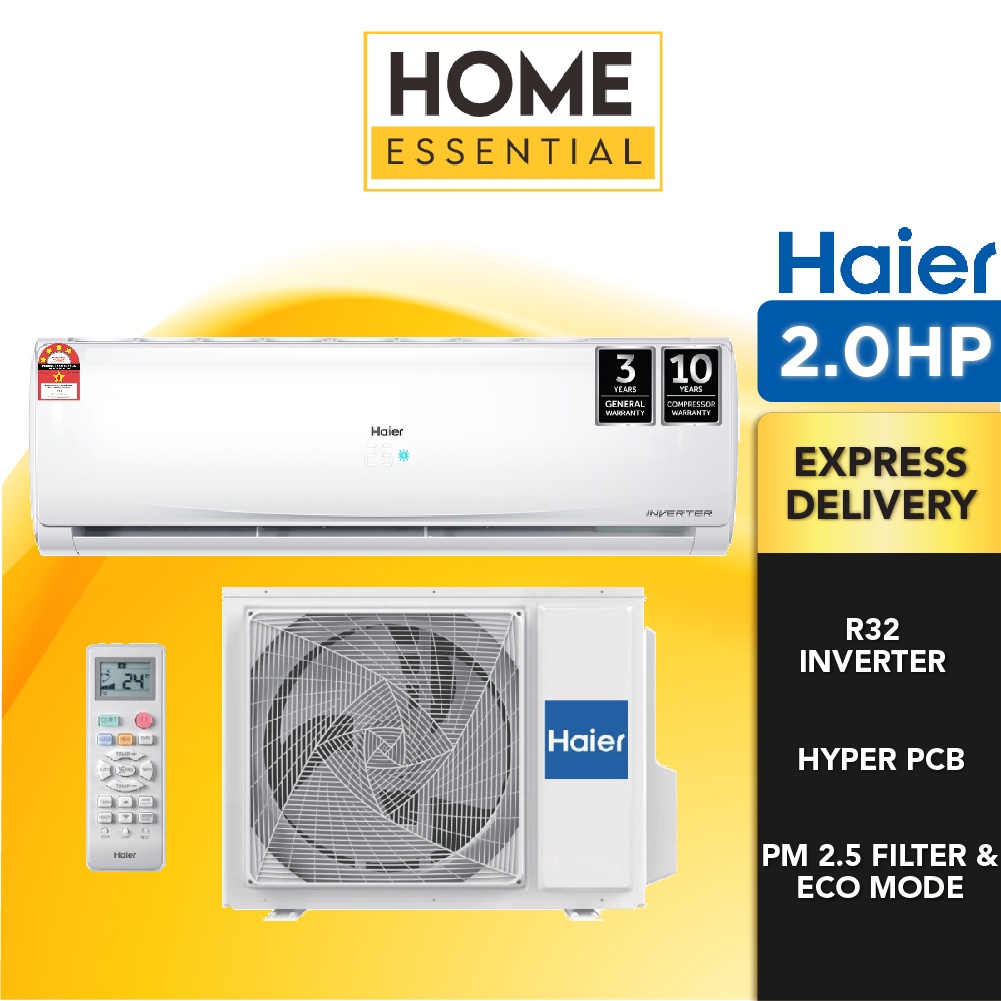 Haier R32 Smart Clean Inverter Air Conditioner PM2.5 Filter Hyper PCB ...