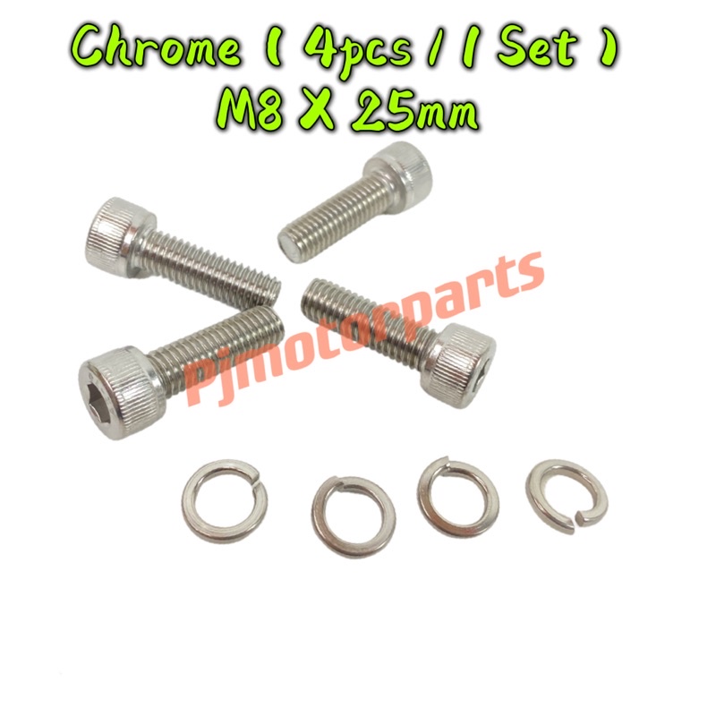 Sprocket Hub Skrew Spoket Screw Skru Spocket (4pcs / 1 Set) (Allen Key ...