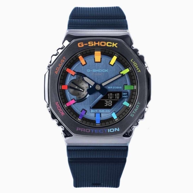 GM-2100 CASIOAK BLUE RAINBOW CUSTOM PREMIUM COPY ORI 1.1 | Shopee Malaysia
