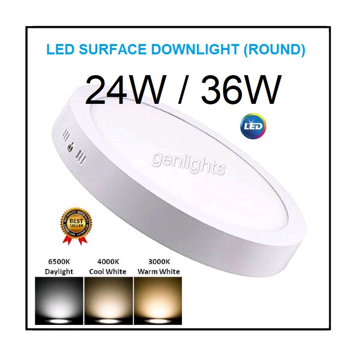DOWNLIGHT 24W, 36W PREMIUM SURFACE MOUNT LED DOWNLIGHT SURFACE LIGHT ...