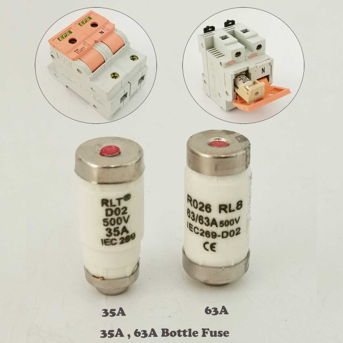 Lightweight Bottle Fuse For Electrical Main Switch Fuse In Home ...