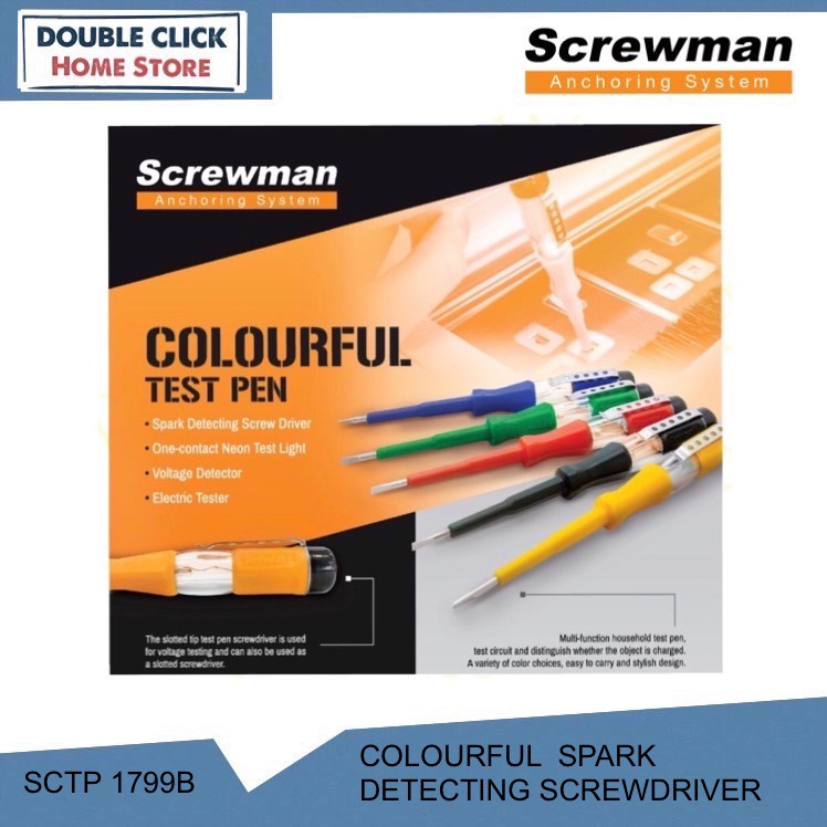 Screwman SCTP-1799B Colourful Test Pen Electric Tester Spark Detecting ...