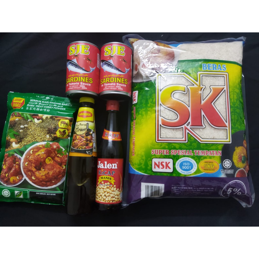 (Package G) Barangan Makanan Asas Groceries Cooking Ingredient Kari ...