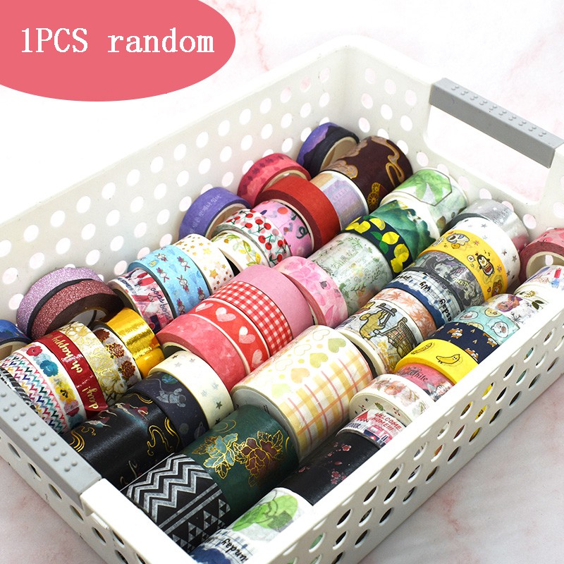 Ready stock！1pcs random cute paper tape with a width of 1-2cm and a ...
