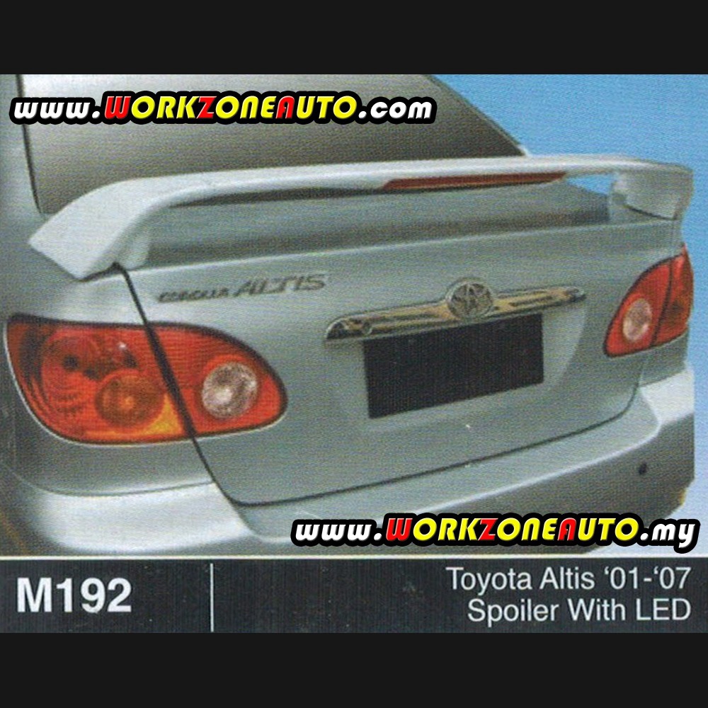 M192 Toyota Altis 01-07 Fiber Spoiler With LED (TRD) | Shopee Malaysia