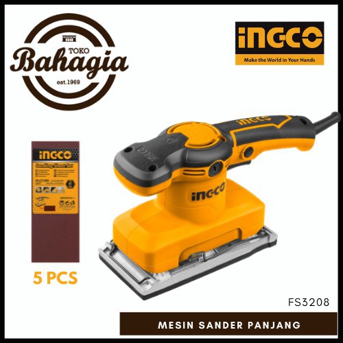 KAYU MESIN Sander Machine Sitting Rectangle Wood Sanding Machine INGCO ...
