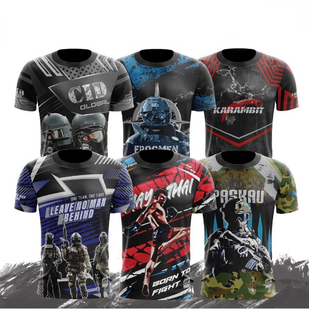 SUBLIMATION TSHIRT ARCTIC 100% jersey frogman muay thai leave no men ...