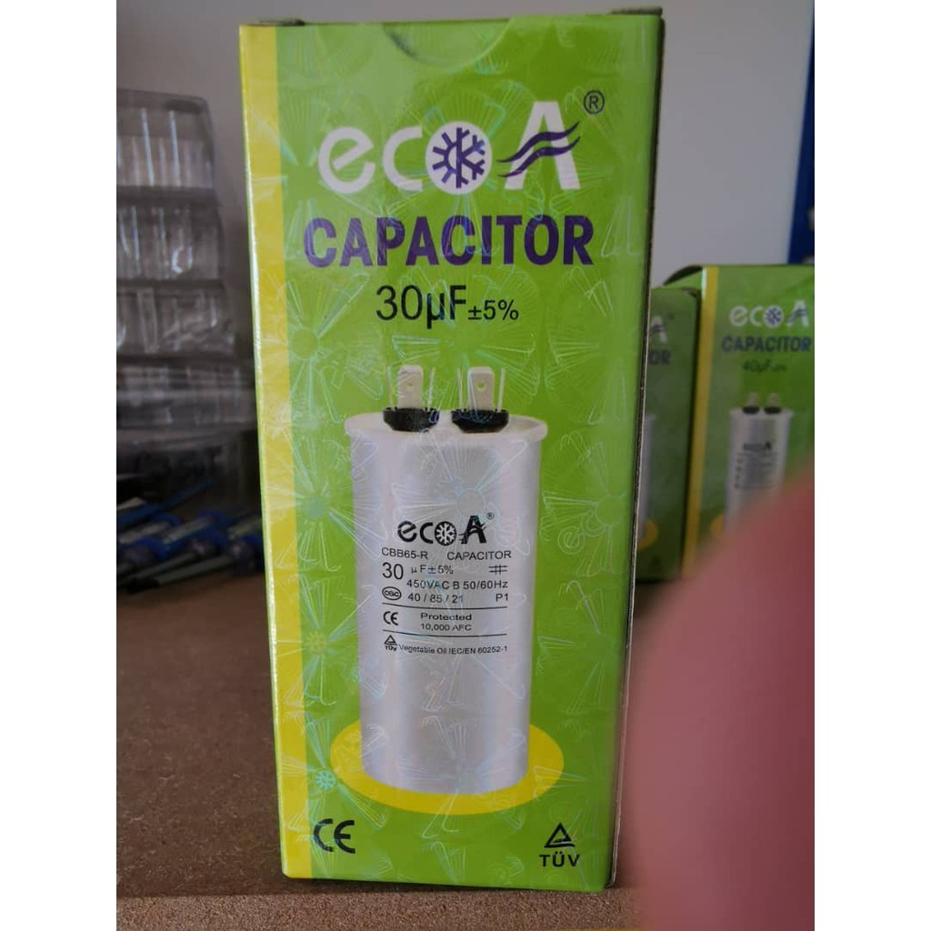 ecoA CBB65-R capacitor 30uf/35uf/40uf/45uf/50uf/60uf | Shopee Malaysia
