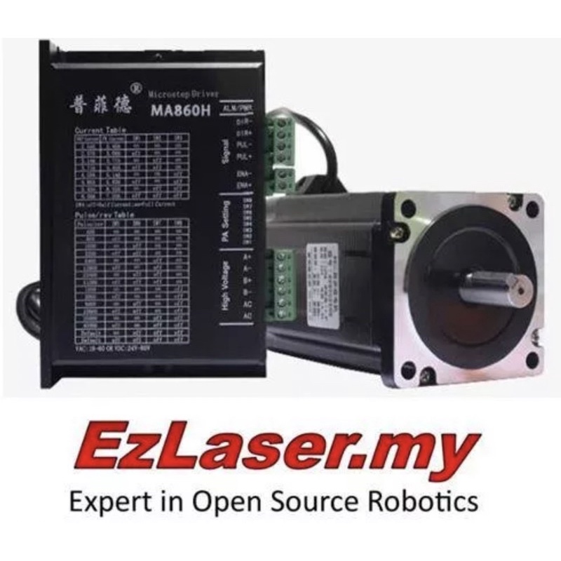 86BYG250H 86 Stepper Motor with MA860H Driver Set | Shopee Malaysia