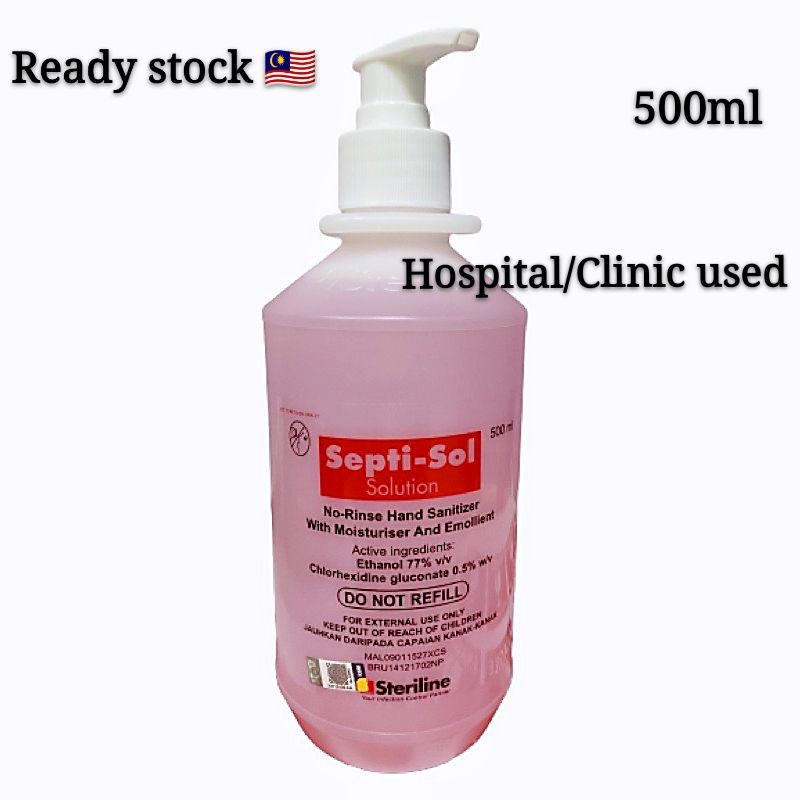 Septisol Solution Hand Sanitizer (500ml) | Shopee Malaysia