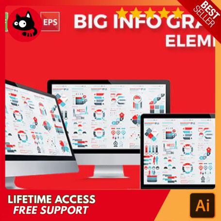 Infographics Elements Design - 140 Icon set | Shopee Malaysia