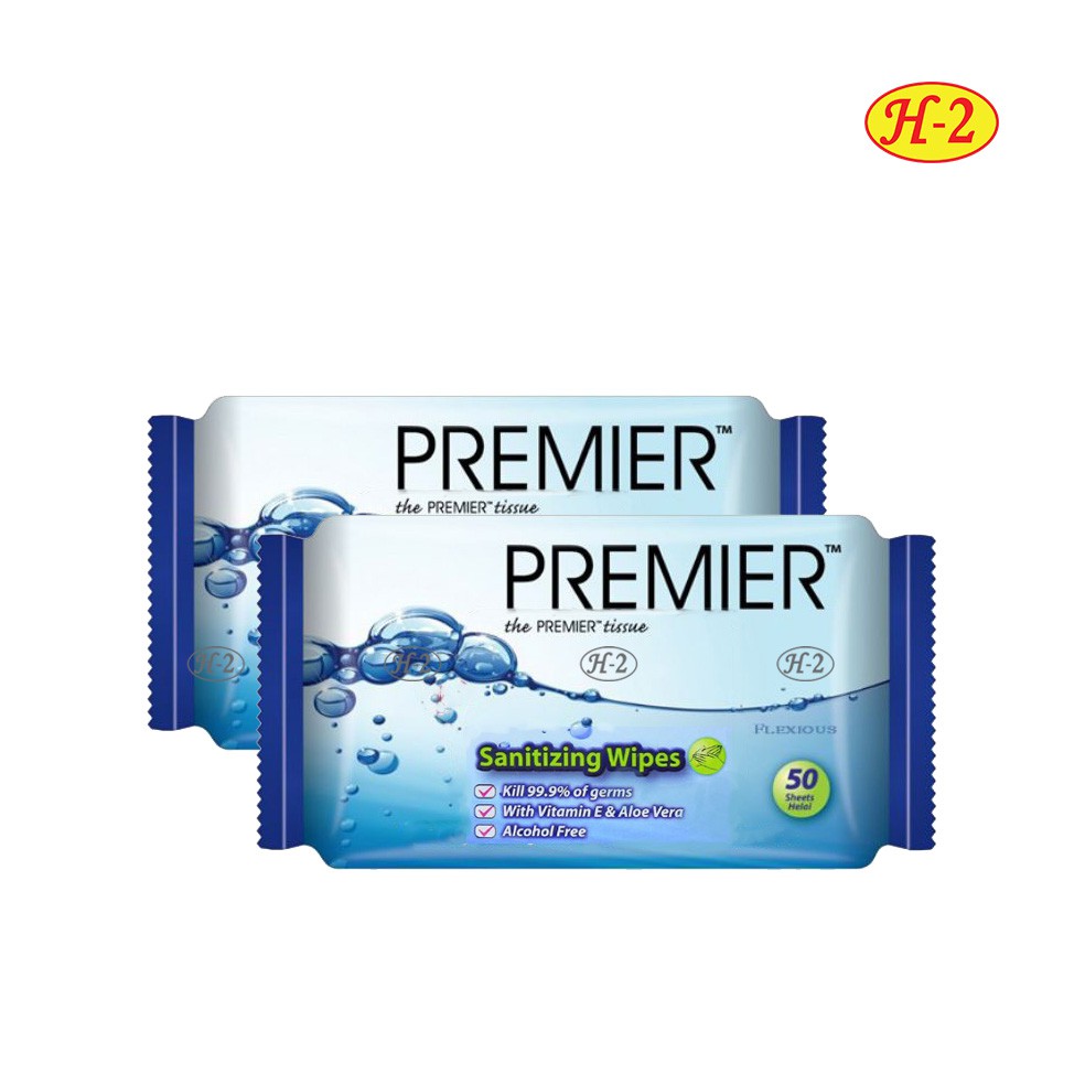Premier Sanitizing Wipes TWIN PACK (2 x 50 sheets) | Shopee Malaysia
