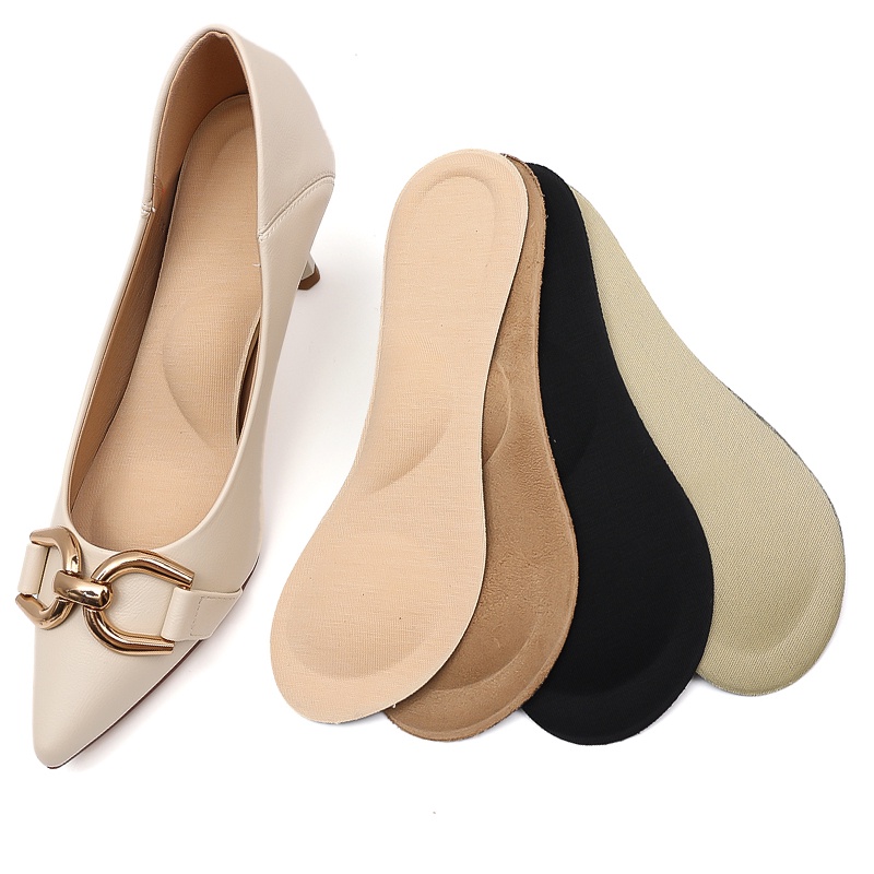 2Pcs Arch Support Breathable Insoles / Women High Heels Seven-point ...