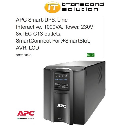 APC Smart-UPS 1000VA LCD 230V With SmartConnect - APC SMT1000IC | Shopee Malaysia