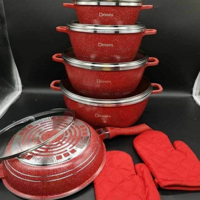 Sokano 12pcs dessini italy casserole cookware set | Shopee Malaysia