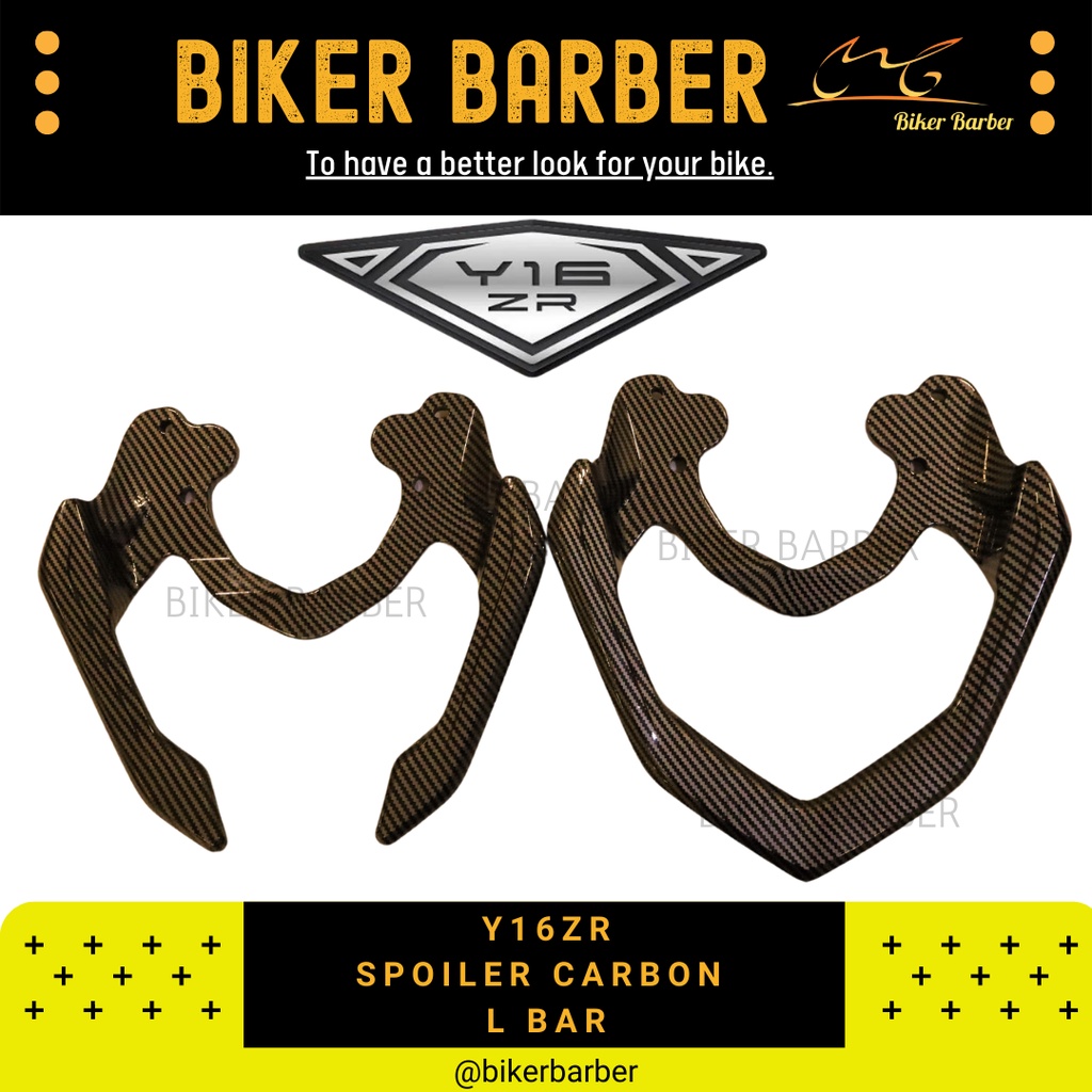YAMAHA Y16ZR SPOILER CARBON L BAR SEAT HANDLE BAR Y16 WITH COVER SET ...