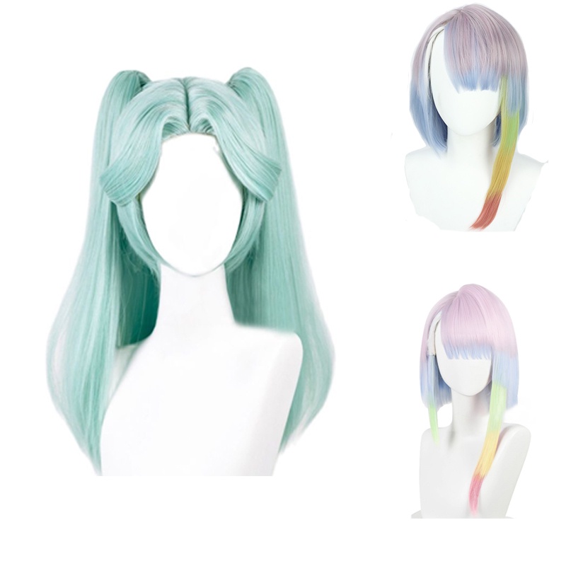 Anime Cyberpunk: Edgerunners Lucy Cosplay Costume Wig Lucy Cute Heat ...