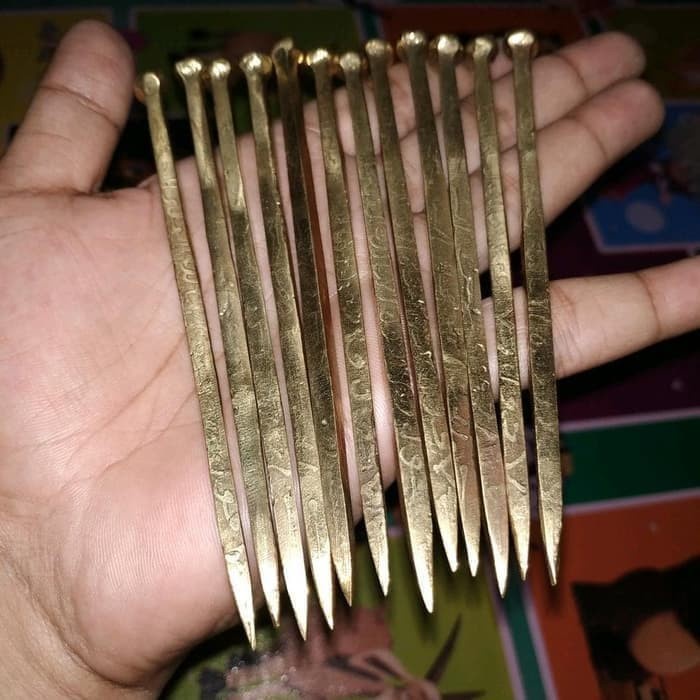 Brass Earth Nails Figure 12 Cm Dozens | Shopee Malaysia
