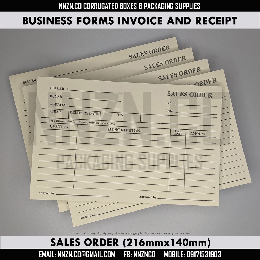 NNZN Business Forms Order Slip - Per Booklet | Shopee Malaysia