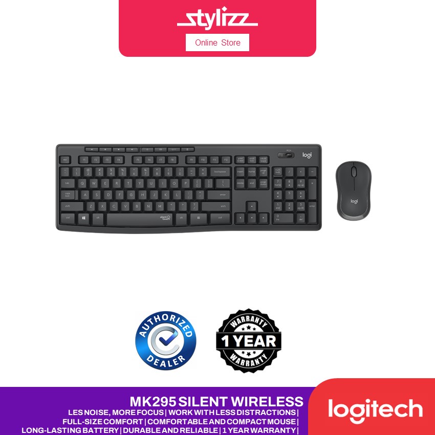 Logitech Mk295 Silent Wireless Combo Keyboard Shopee Malaysia