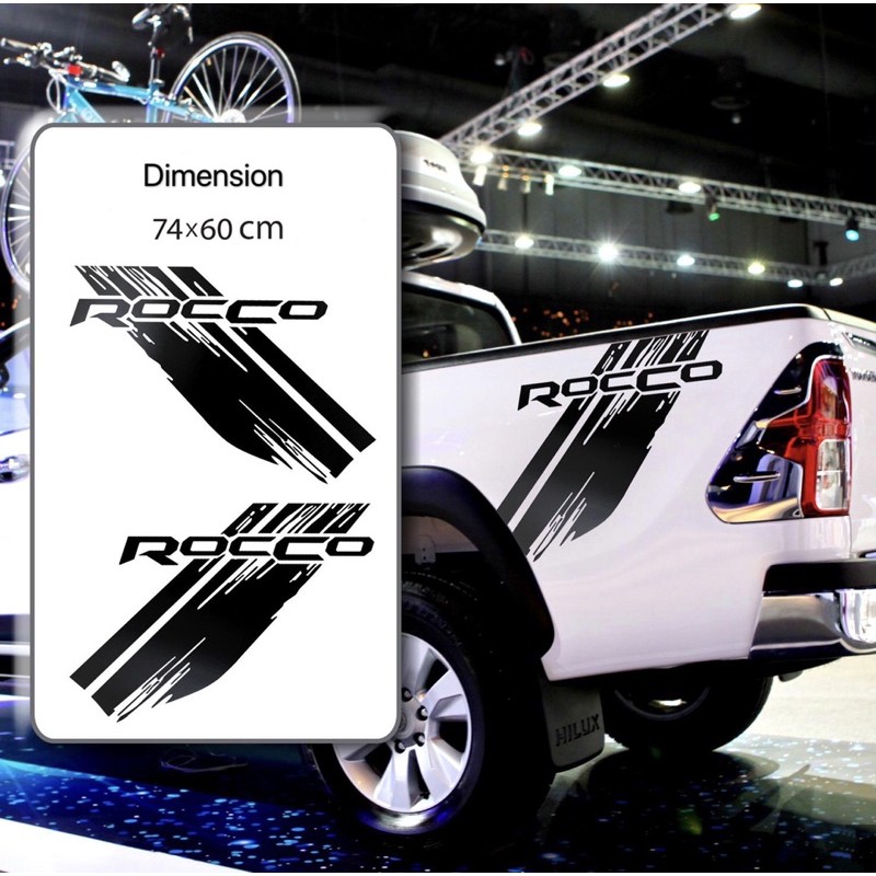 [Ready Stock]S249# 4x4 Toyota Hilux Rocco style sticker TRD/REVO/ROCCO ...
