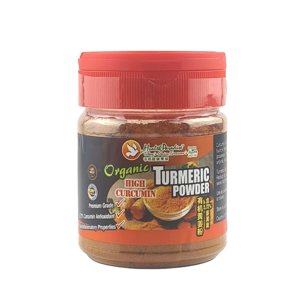 Health Paradise Organic Turmeric Powder (High Curcumin) 100g | Shopee ...