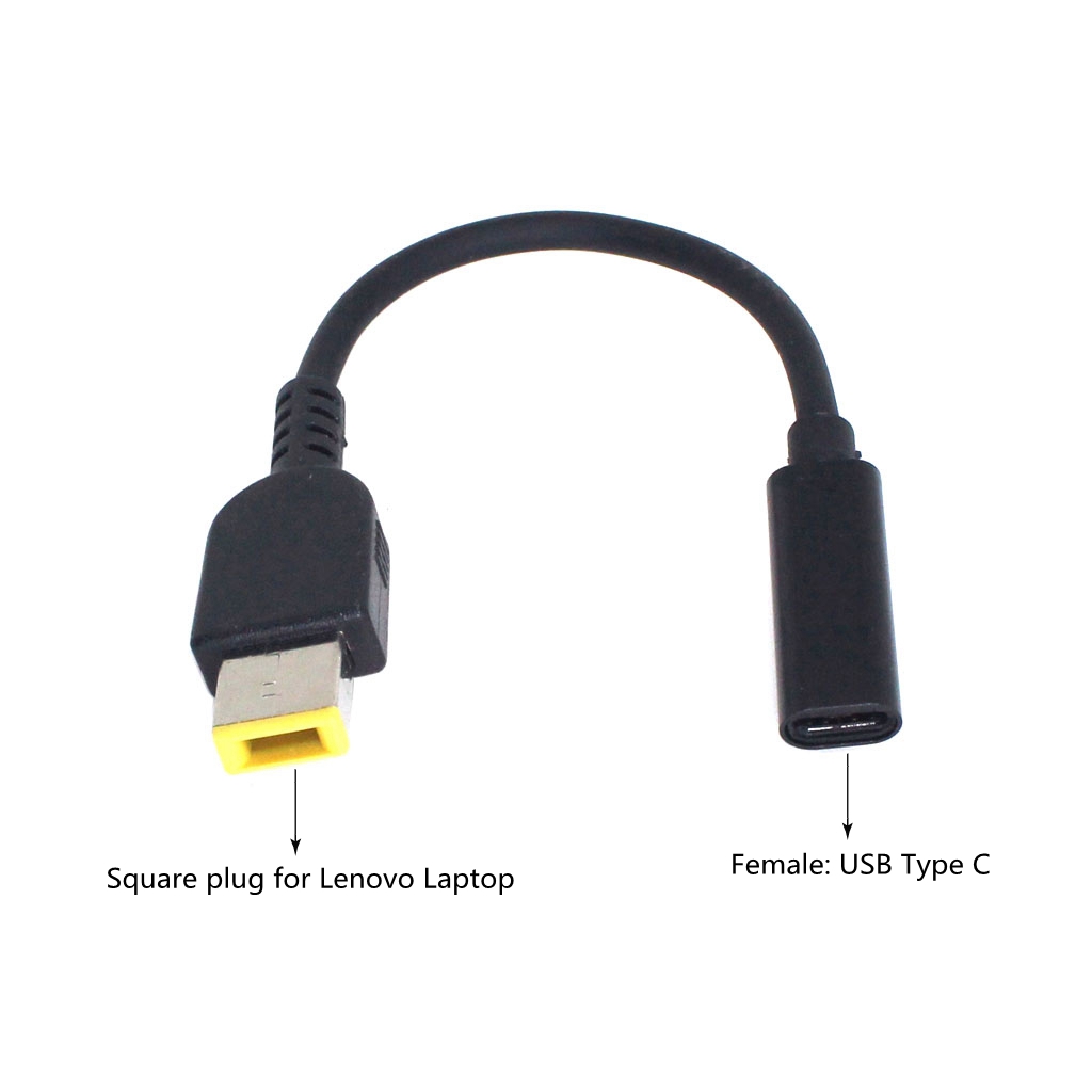 Laptop DC Power Adapter Connector Plug Converter Cable Cord USB Type C ...