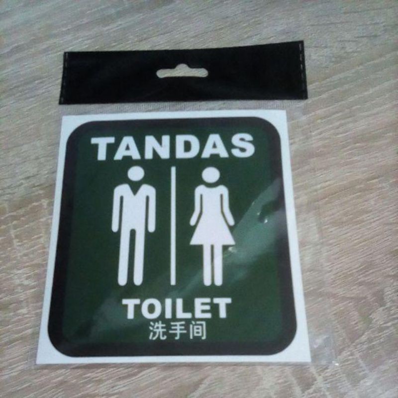 TANDAS TOILET STIKER. PELEKAT STIKER TANDAS TOILET | Shopee Malaysia