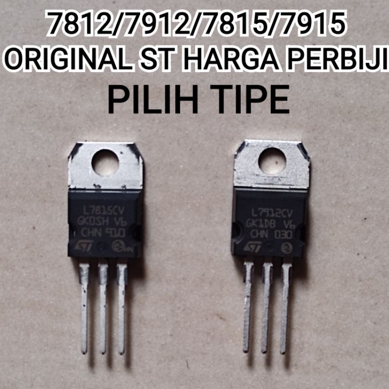 Original IC TR REGULATOR 7805 7812 7912 7715 7915 ORIGINAL ST L7805 ...