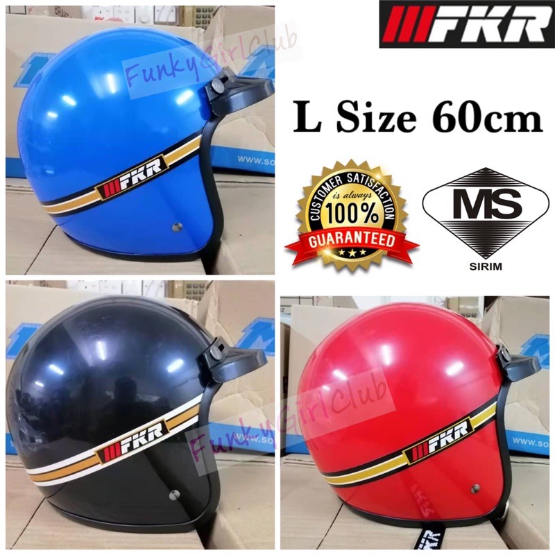 TOPI KELEDAR FKR HELMET BLACK RED BLUE WHITE PINK L 60CM SIRIM APPROVED ...