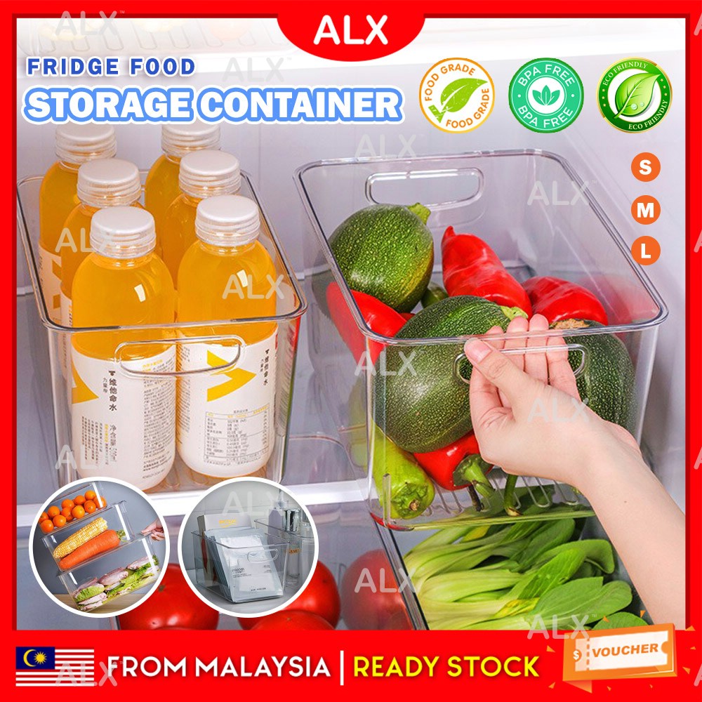 ALX Stackable Transparent Organizer Storage Box Cosmetic Books Toys Box ...