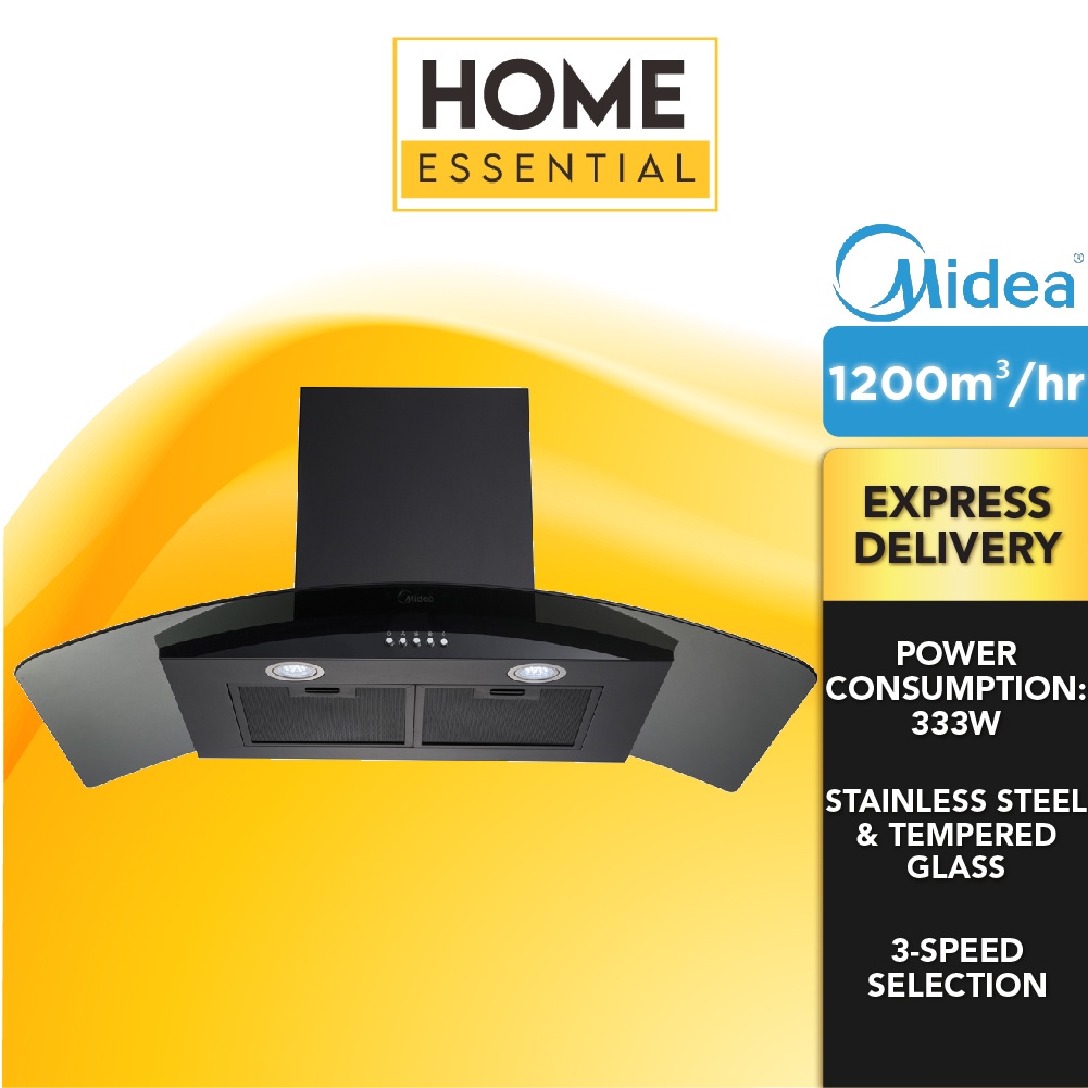 Midea Cooker Hood MCH-90MV1 with Charcoal Filter | Shopee Malaysia