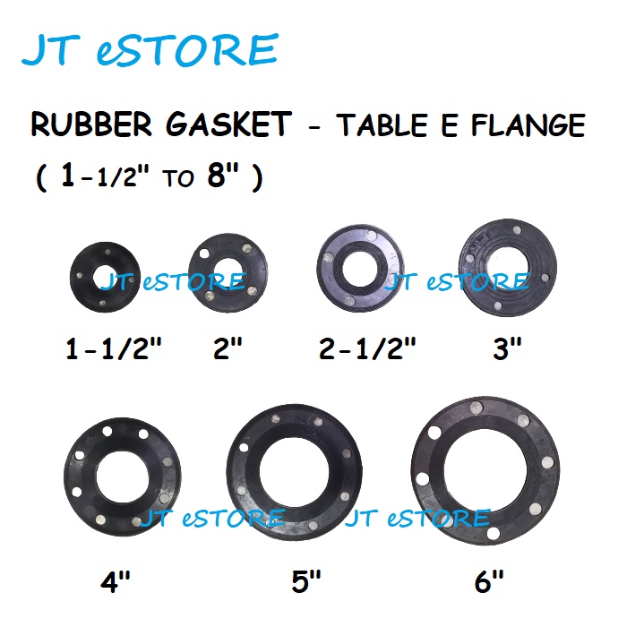 [JT eSTORE] Table E Flange Rubber Gasket / Standard Full Face Gasket ...