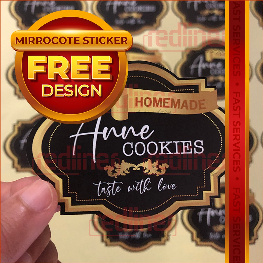 REDLINES ** STICKER PRODUK / LABEL KUIH / LABEL BALANG | Shopee Malaysia
