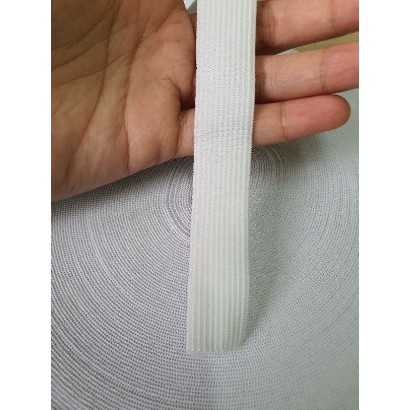 White Sewing Elastic Band DiY art and crafts size 2 cm. × 1m. | Shopee ...