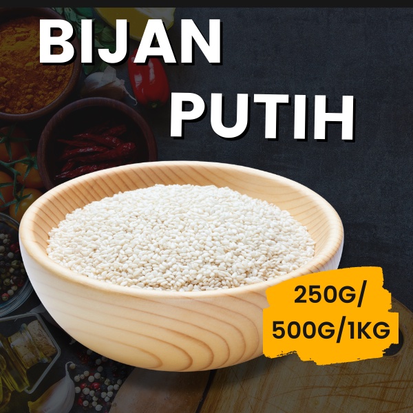 [Harga Borong]WHITE SESAME SEEDS / BIJAN PUTIH / 白芝麻籽[SHIP WITHIN 24 ...