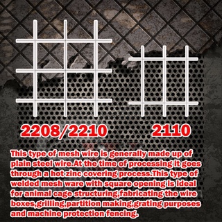 GALVANIZED BRC/GALVANIZED WIRE MESH/GI BRC 1" X 2" / 2" X 2" (60CM X ...