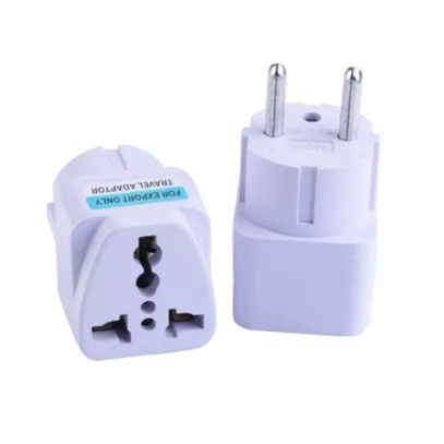 Universal Travel Adapter to Thailand Euro 2 Pin Round Plug | Shopee ...