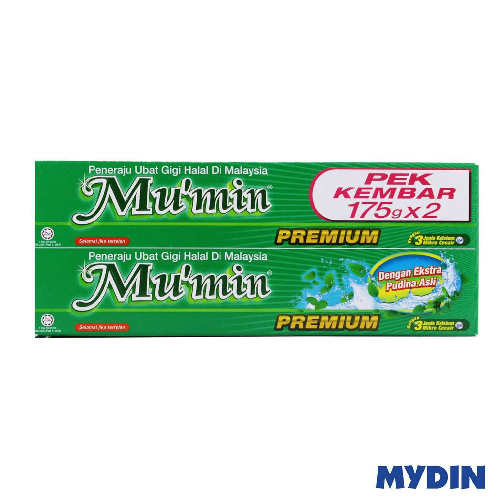 Mu'min Premium Natural Mint Toothpaste (2 x 175g) | Shopee Malaysia