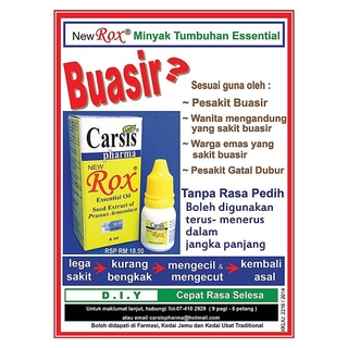 Carsis Pharma New Rox Essential Oil 4mL (Exp: March 2026) For ...