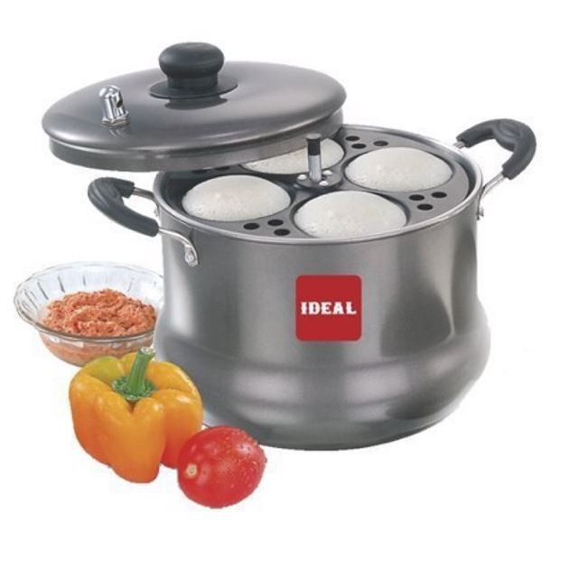 Induction base Idly Pot & Gas stove Ideal Non- Stick Idly Maker 16 Idly ...