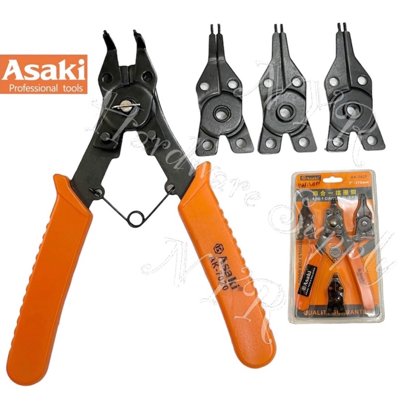 Asaki 4in1 Circlip Plier / Asaki 4in1 Circlip Plier / Asaki 4in1 ...