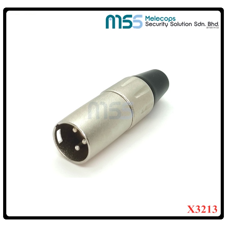 XLR Canon 3 Pin Male & Female Audio Connector Plug Socket (X3213/X3214 ...