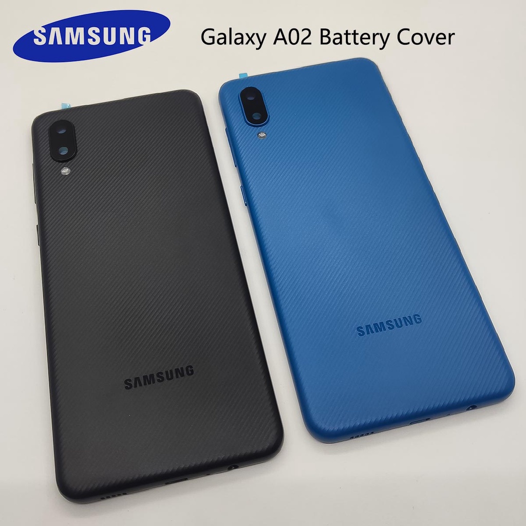 galaxy A02 Housing Battery Back Cover With Side button with Lens for ...