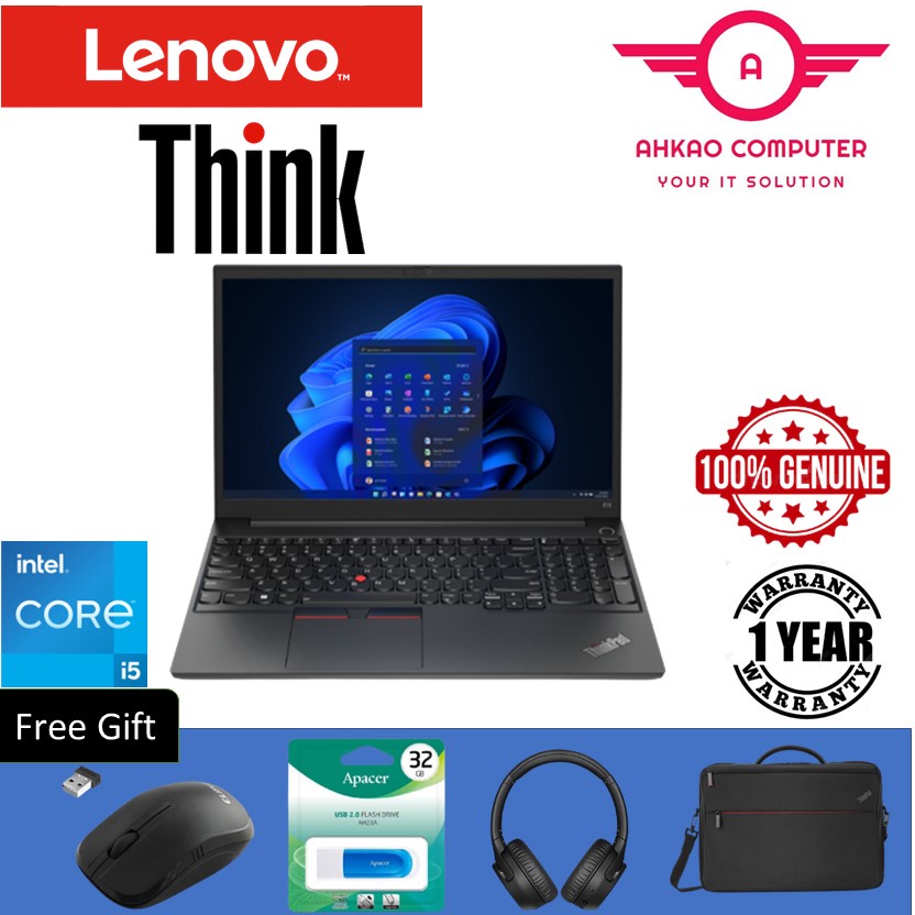 Lenovo ThinkPad E15 Gen 4 21E6000CMY 15.6'' FHD Laptop ( I5-1235U, 8GB, 512GB SSD, Iris Xe, W11P ...