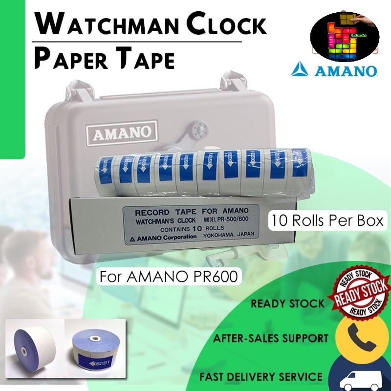 Favorite (33) Amano Watchman Clock Paper Tape Paper Roll For Amano ...