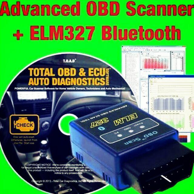 Software OBD2 +ELM 327 Bluetooth Scanner | Shopee Malaysia