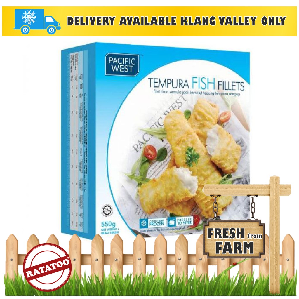 SEAFOOD Pacific West Tempura Fish Fillets (5pcs 550g) RATATOO MARKET ...