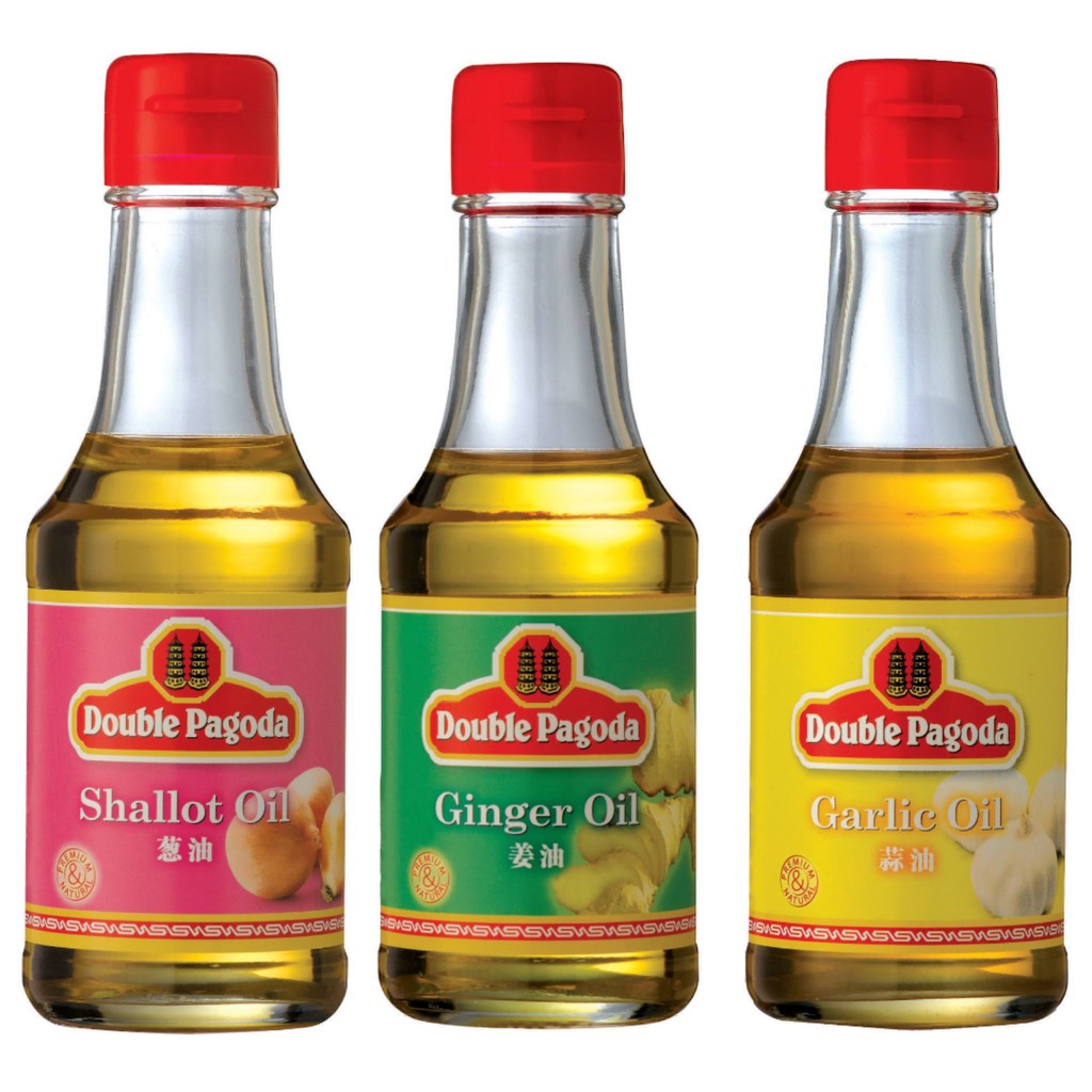 DOUBLE PAGODA Cooking Oil (Shallot/Ginger/Garlic) 150ML by PenangToGo ...