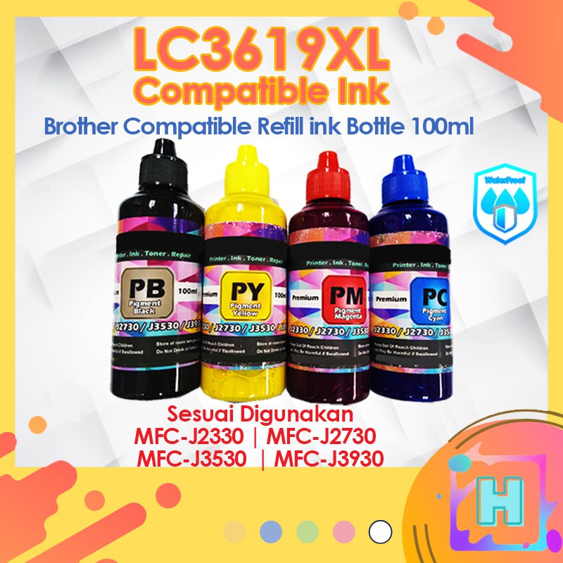 🔥Compatible Brother LC3619xl Refill Ink Bottle 🔥100ml LC3617 MFC ...